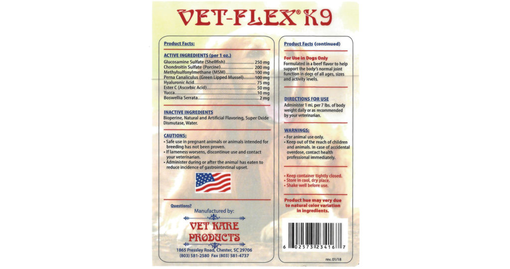 Vet-Flex K-9 – Vet Kare Products